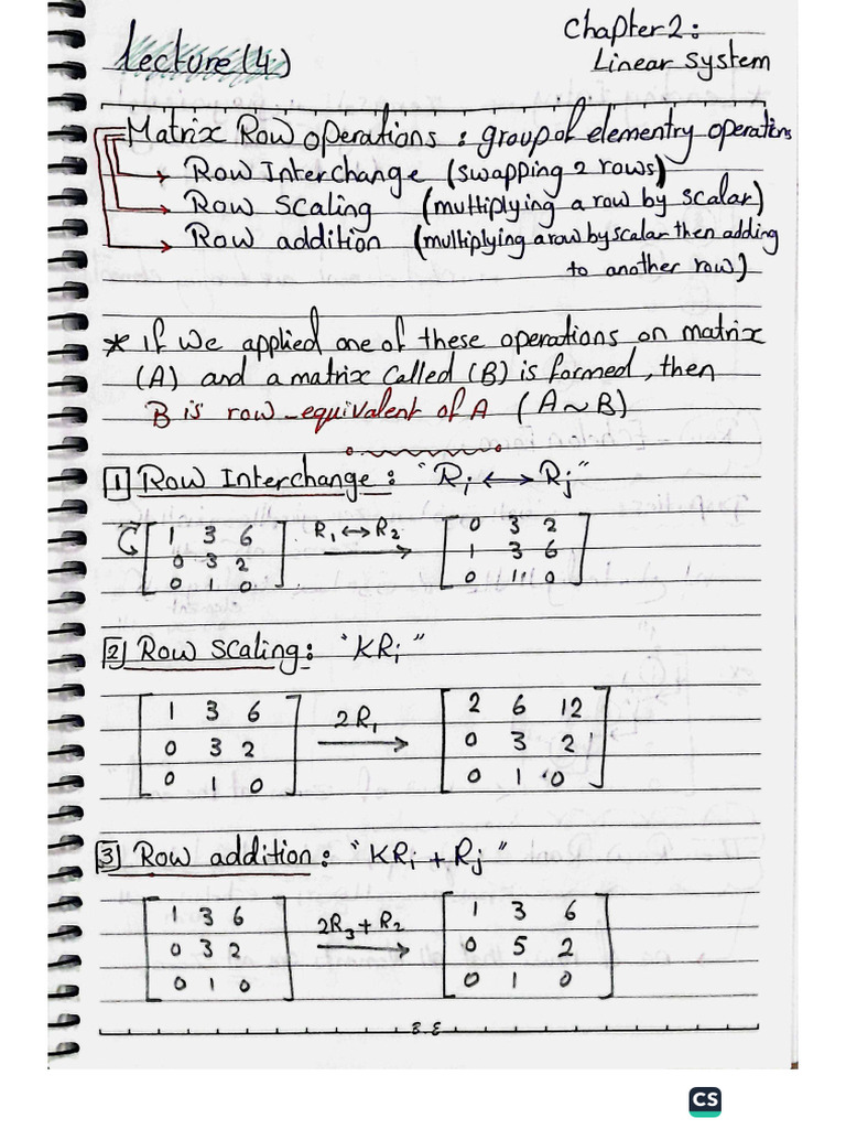 Linear Algebra - Chapter 2 | PDF