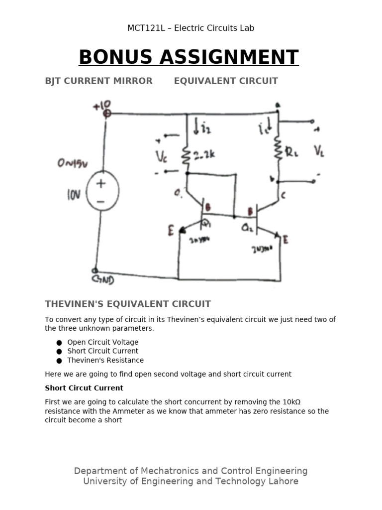 Bonus Assignment | PDF | Electrical Circuits | Computer Engineering
