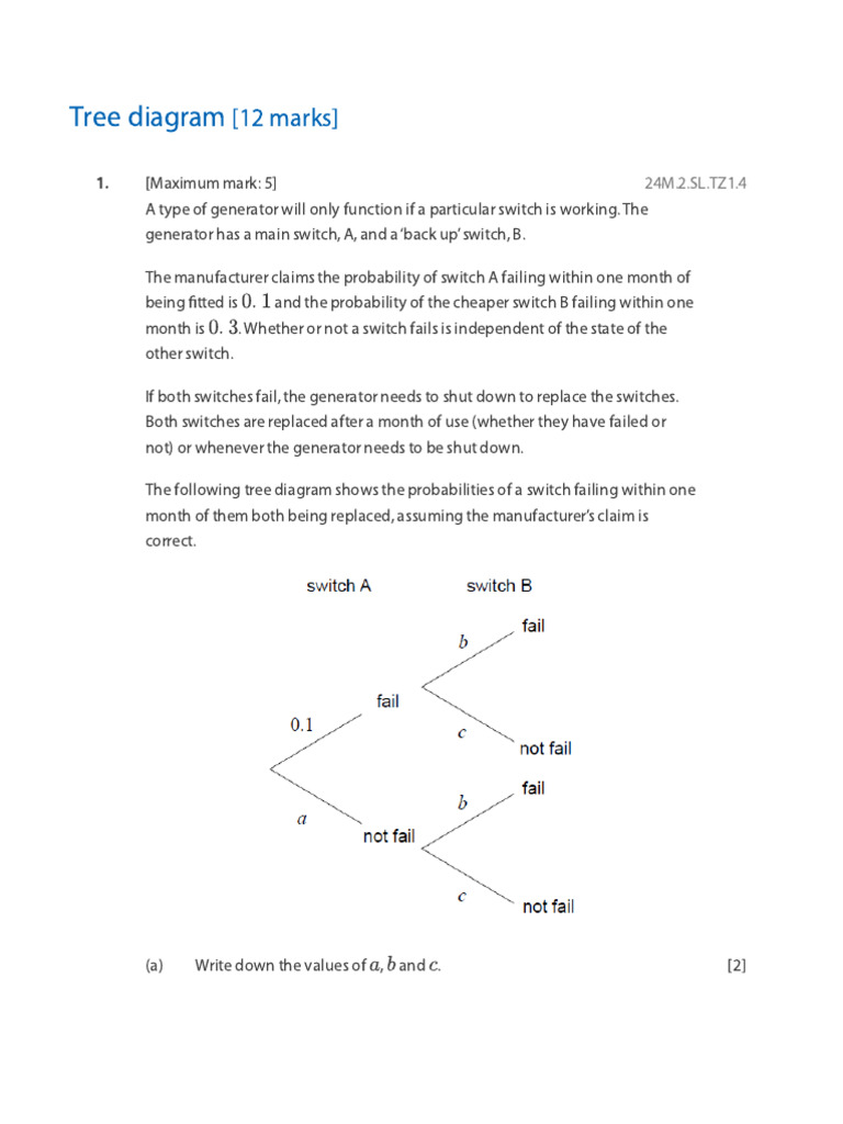 Tree Diagram | PDF | Applied Mathematics