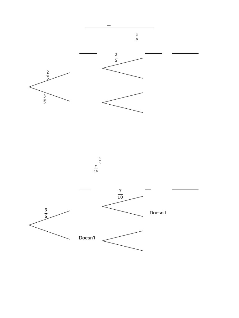 Tree Diagram Worksheet with Solutions | PDF