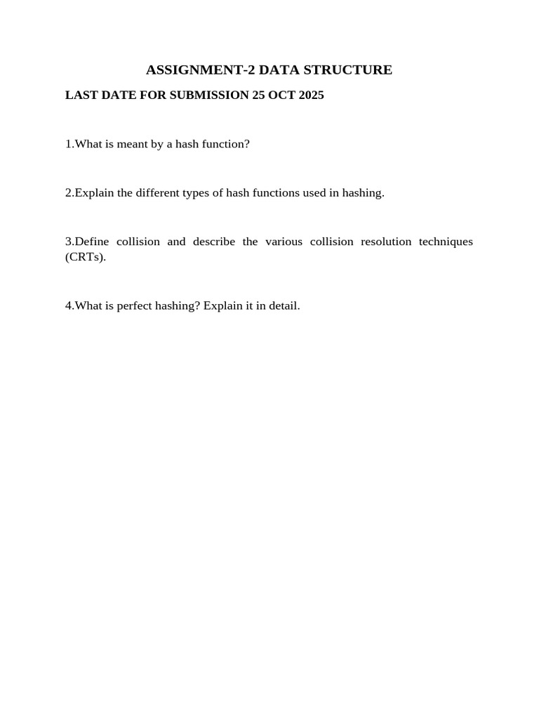 Assignment Data Structure | PDF