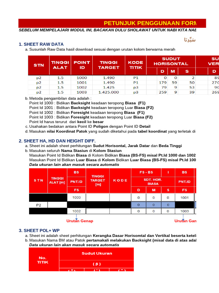 Guide Form Hitung KDH & KDV Asa Latihan Jut | PDF