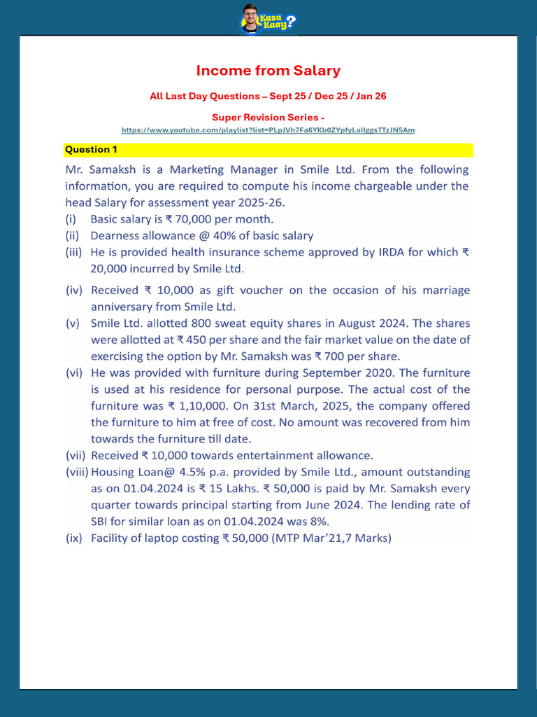 Salary - Qs Cracker - LDR Qs (2) | PDF