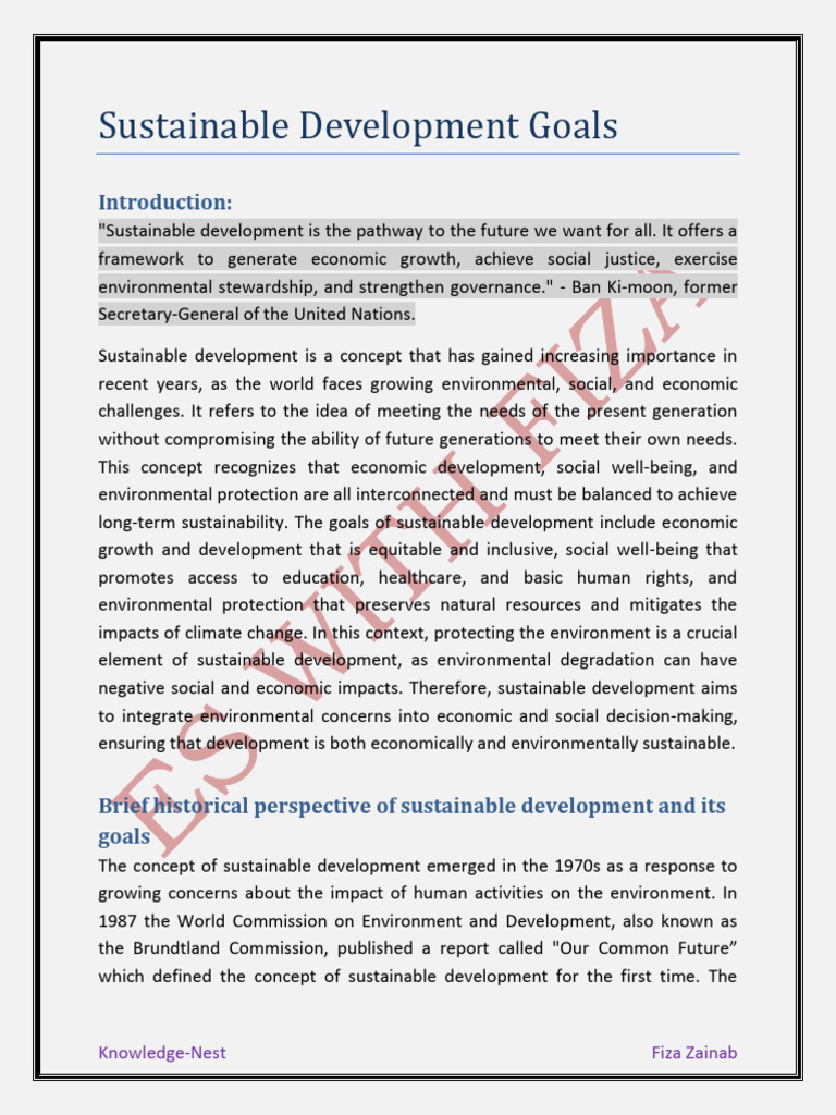 Integrating SDGs in Academic Theses | PDF | Sustainability ...