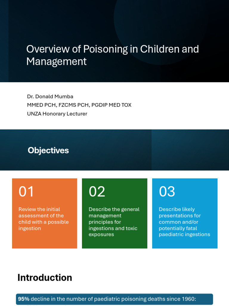 Pediatric Poisoning: Assessment & Management | PDF | Esophagus ...
