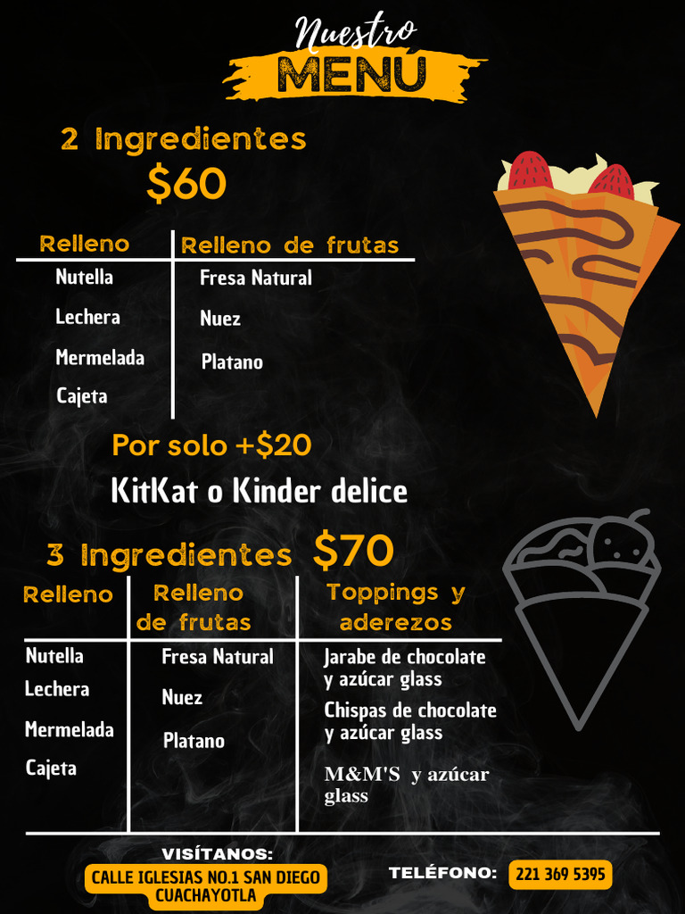 Menú de Crepas | PDF