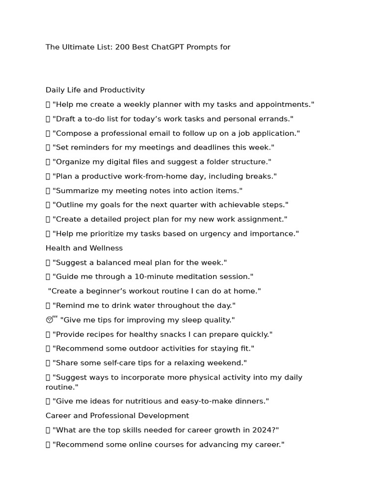 The Ultimate List | PDF | Sustainability | Mental Health