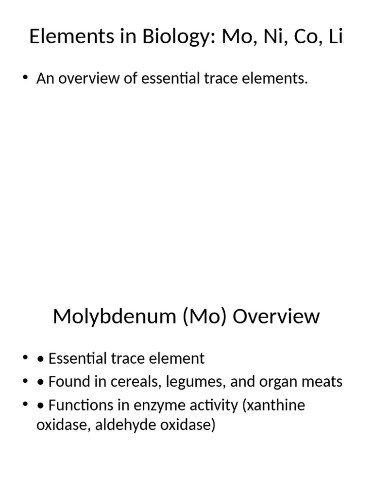 Trace Elements Presentation | PDF