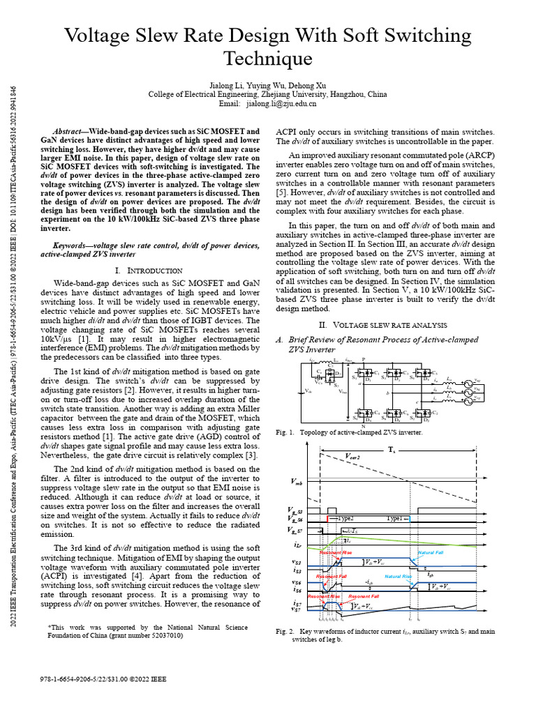 Voltage Slew Rate Design With Soft Switching Technique | PDF | Power ...