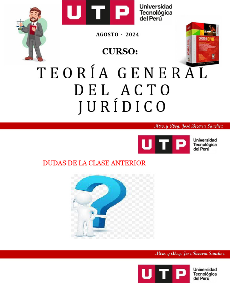 S08_s1 y s2 - Material - MODALIDADES DEL ACTO JURÍDICO | PDF