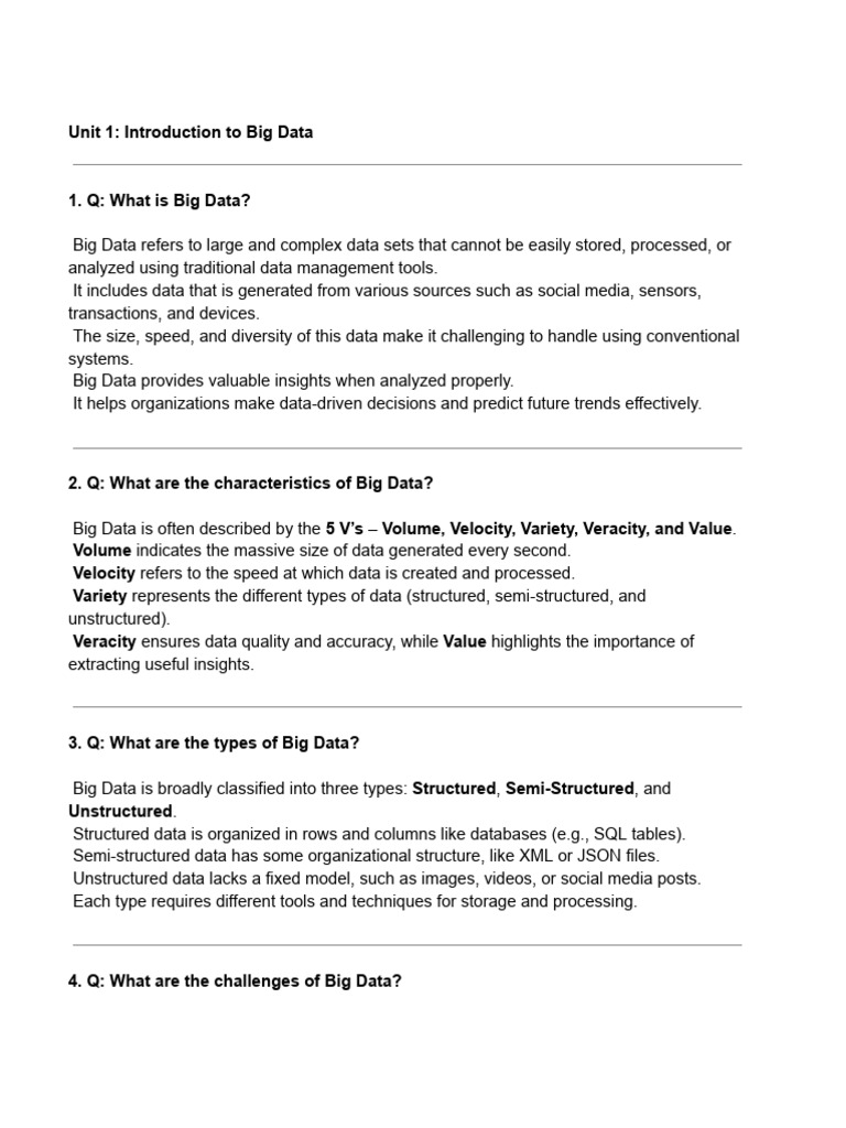 Big Data Question Bank | PDF | Apache Hadoop | Map Reduce