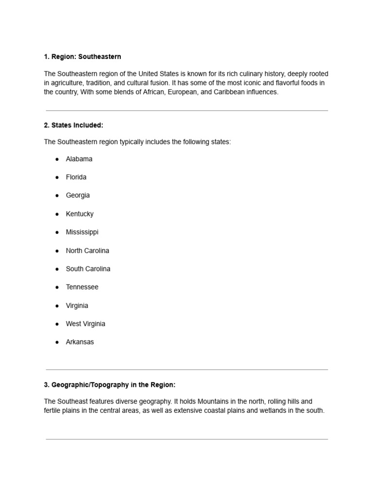 SouthEastern | PDF | Food And Drink | Foods