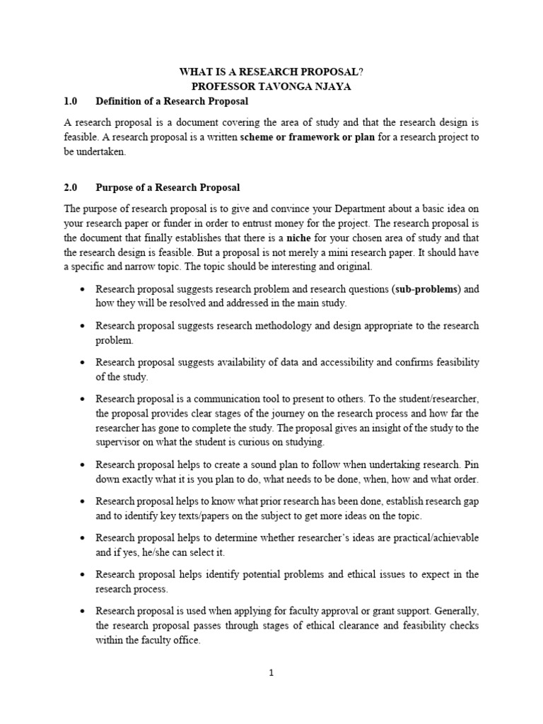 Understanding Research Proposals | PDF | Methodology | Science