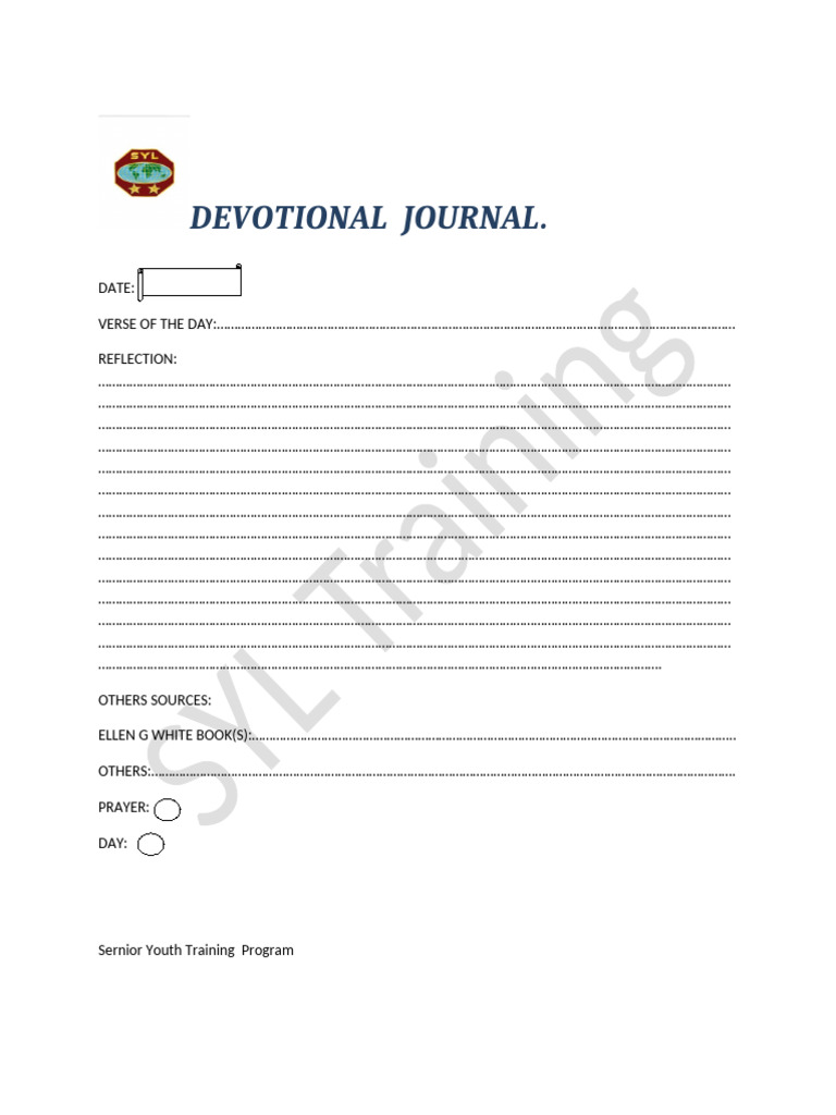 Devotional Journal | PDF