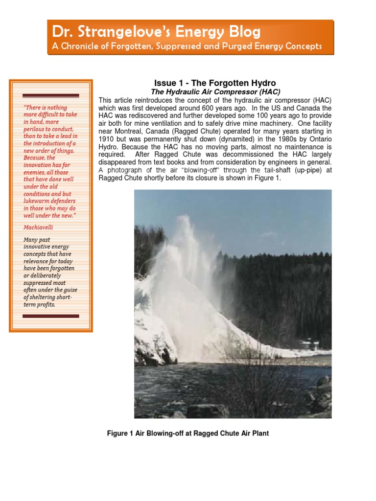 The Forgotten Hydro Blog | PDF | Gas Turbine | Gas Compressor