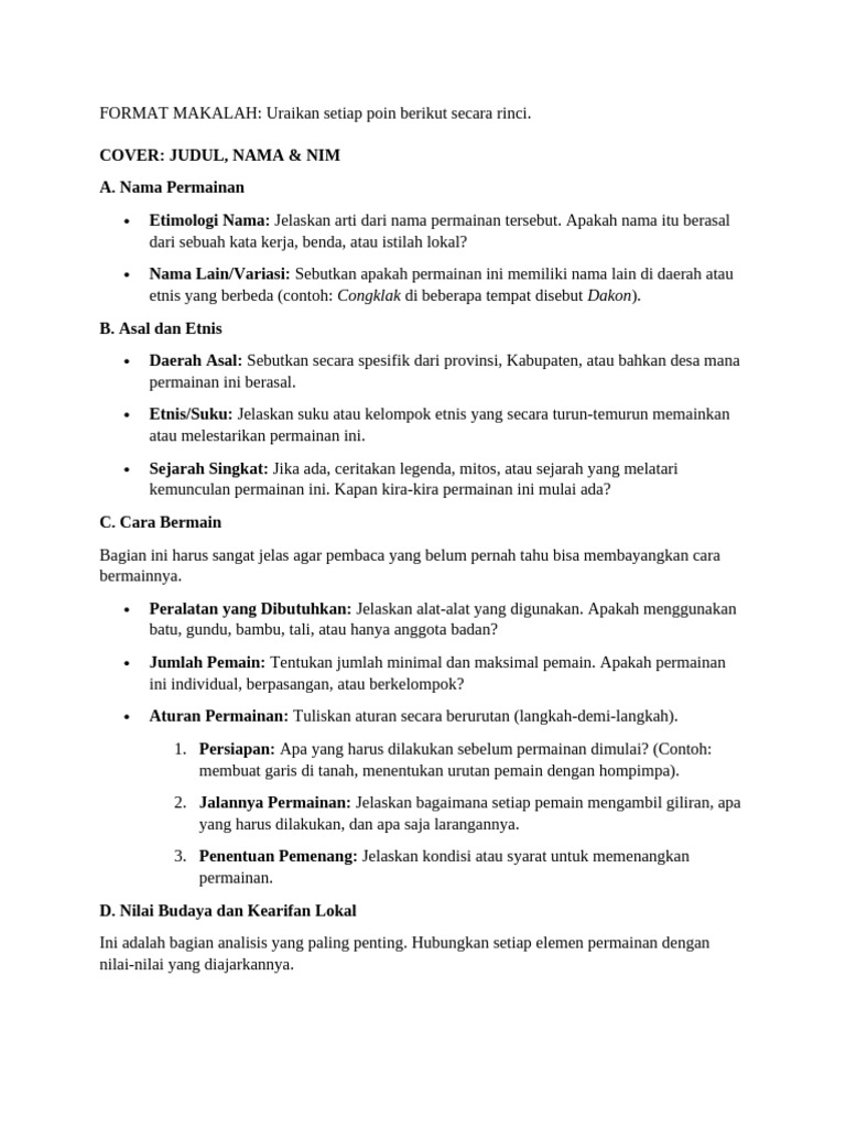 Format Makalah | PDF