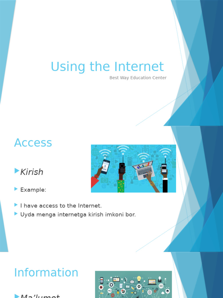 Using the Internet | PDF | Cyberspace | Information Age