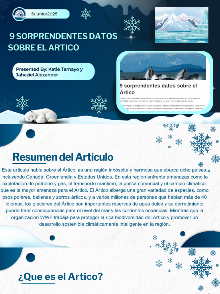 9 Sorprendentesdatos Sobre El Artico | PDF | Ártico | Cambio climático
