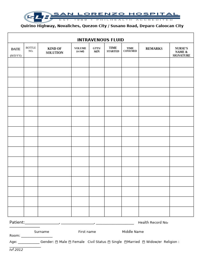 IVF Sheet | PDF