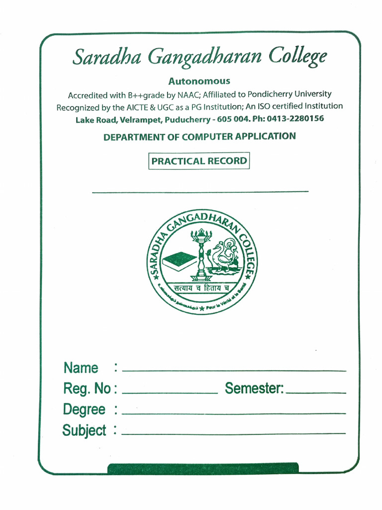 Record Index Sheet | PDF