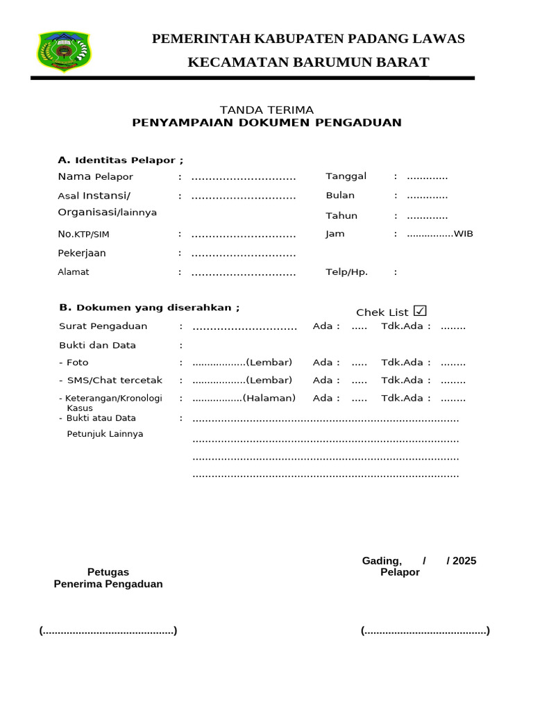 Pengaduan Masyarakat | PDF