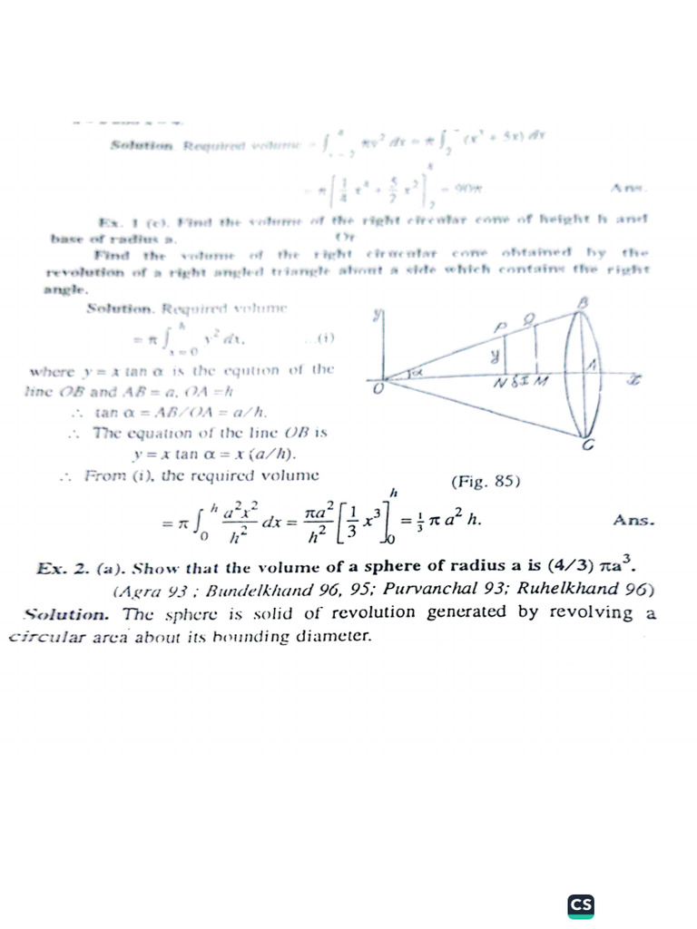 ARC 12 - Volume of Rev | PDF