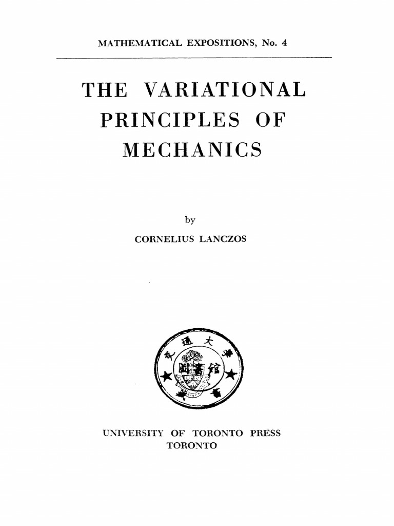 (Dover Books On Physics and Chemistry) Cornelius Lanczos-The Variational Principles of Mechanics ...