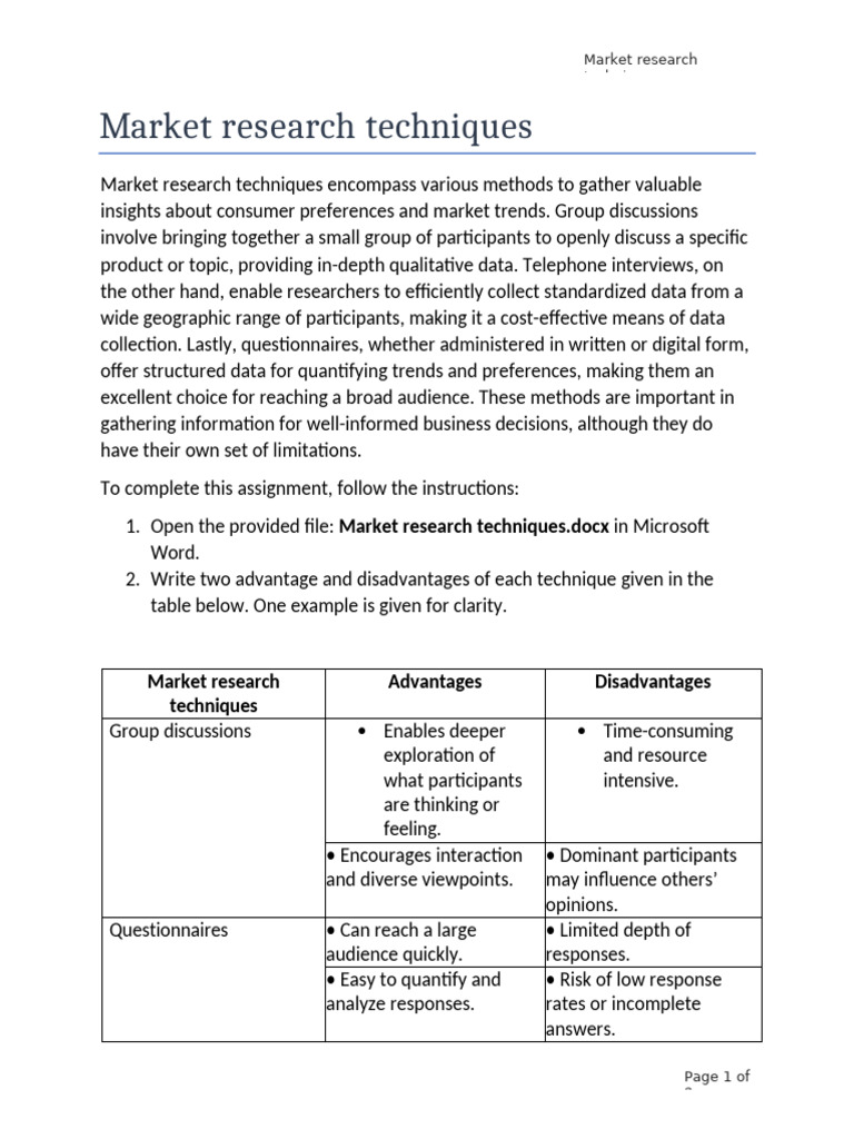 Effective Market Research Methods | PDF | Marketing Research ...
