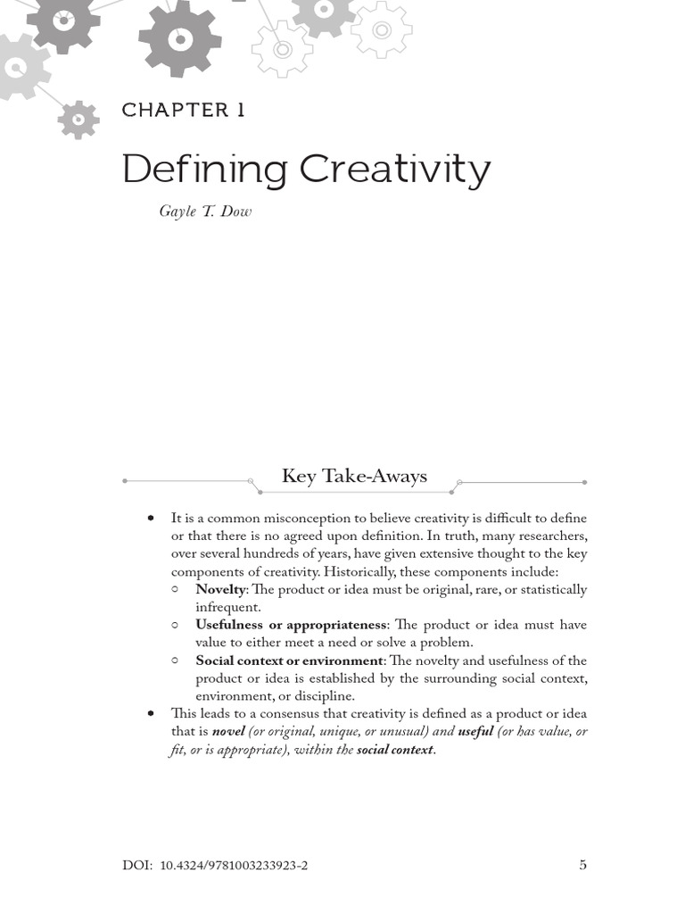 Understanding Creativity Defined | PDF | Creativity | Thought