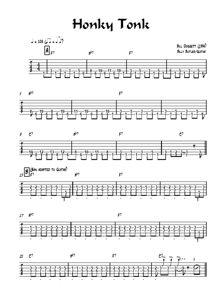 Honky Tonk Bill Doggett | PDF