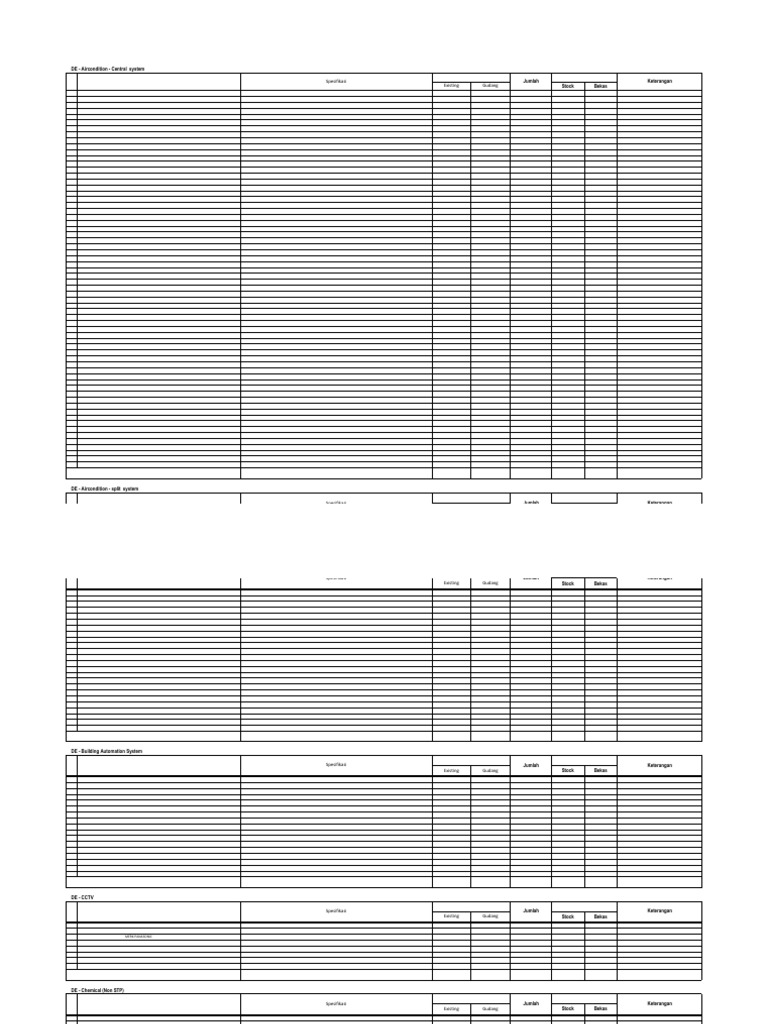 LIST MATERIAL PROYEK | PDF | Duct (Flow) | Thermostat