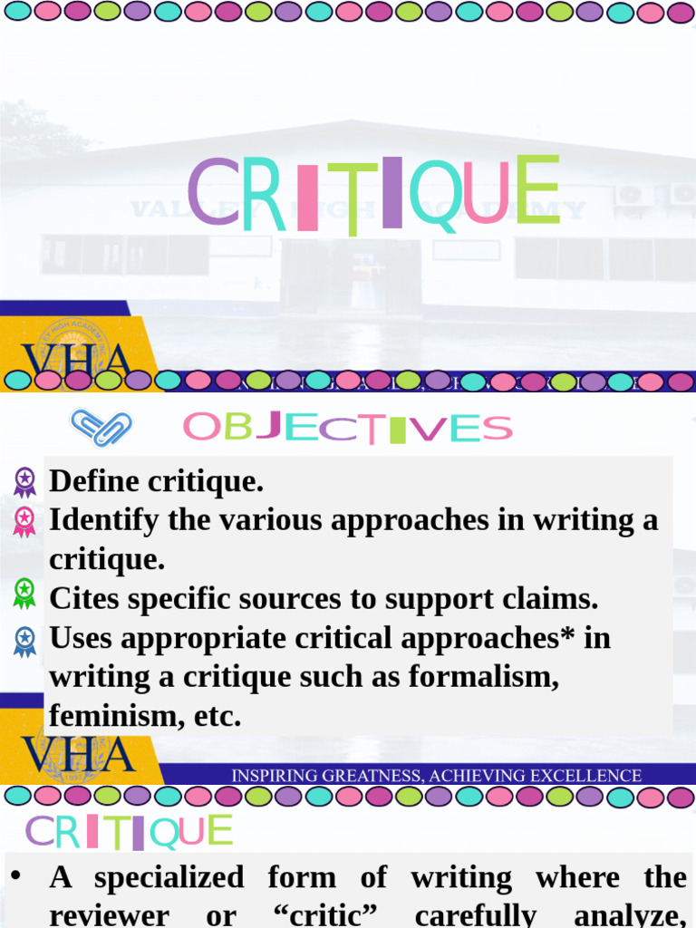 Writing Effective Critiques: Approaches & Structure | PDF | Gender ...