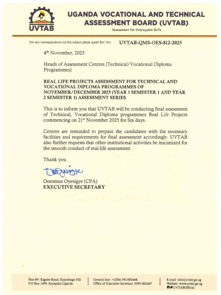 Real Life Projects Assessment. | PDF