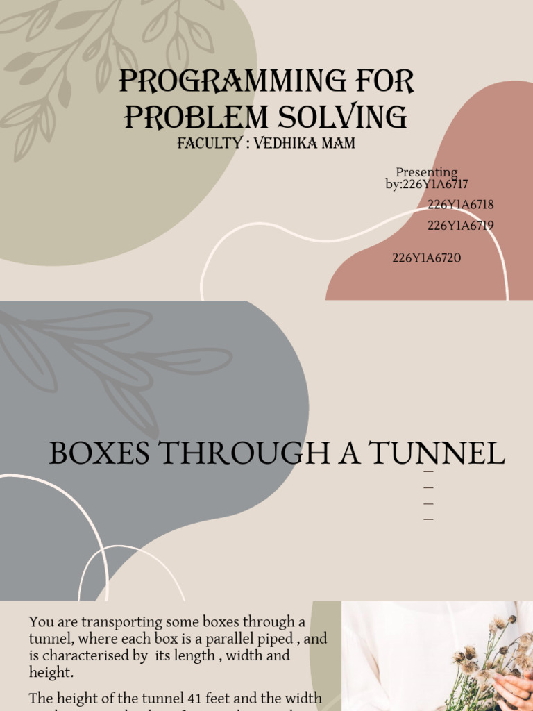 Programming For Problem Solving - Batch 5 | PDF