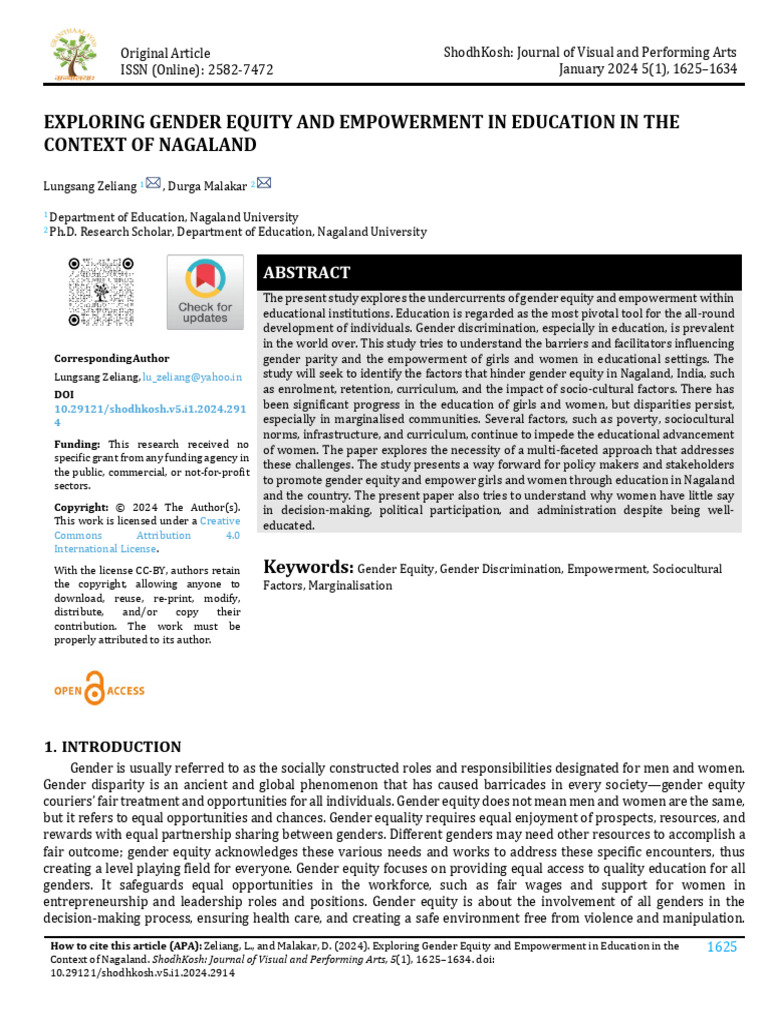 Exploring Gender Equity and Empowerment in Educati | PDF | Gender ...