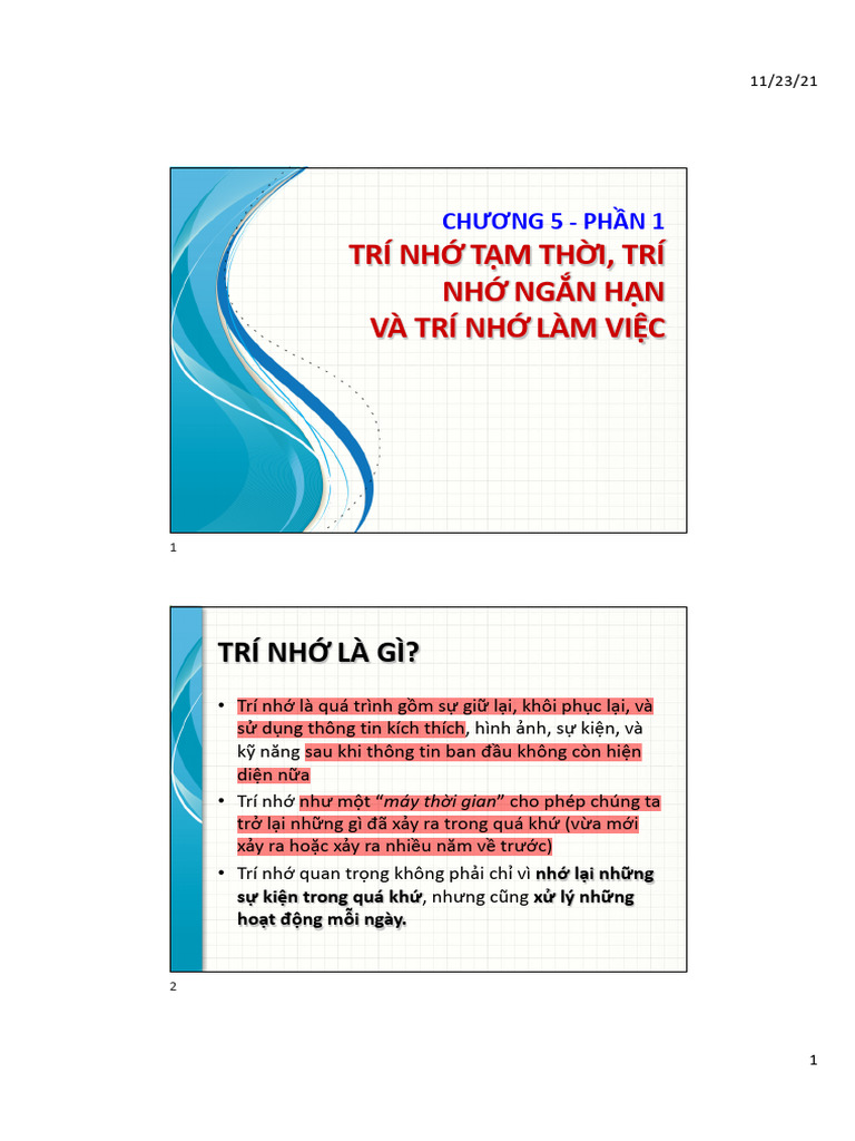 Bai 5. Tri Nho - Phan 1a (Compatibility Mode) | PDF
