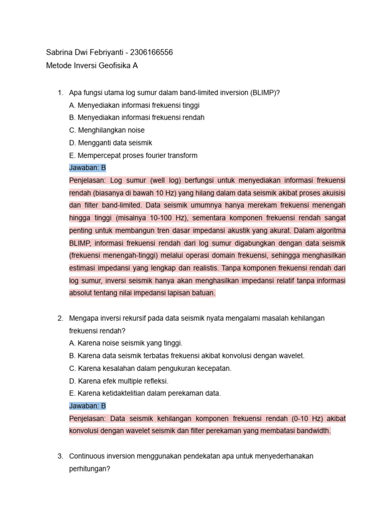 Sabrina Dwi Febriyanti - 2306166556 - Tugas Membuat Soal Dan Jawaban ...