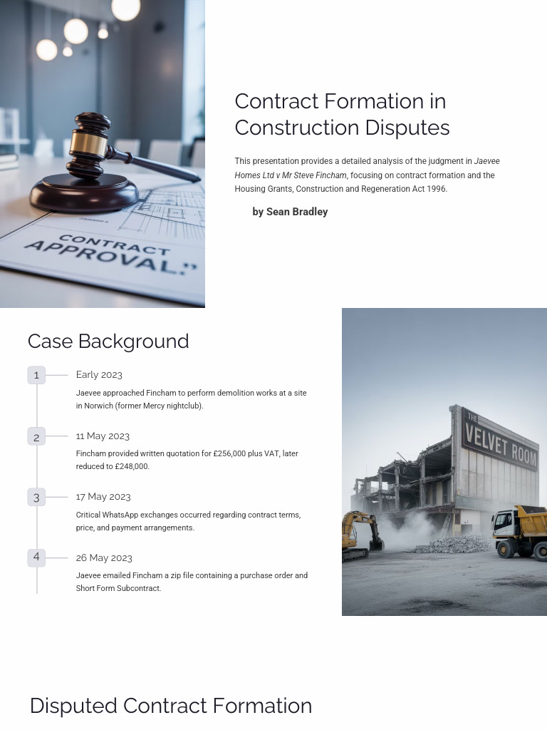 Contract Formation 1748563730 | PDF | Offer And Acceptance | Payments