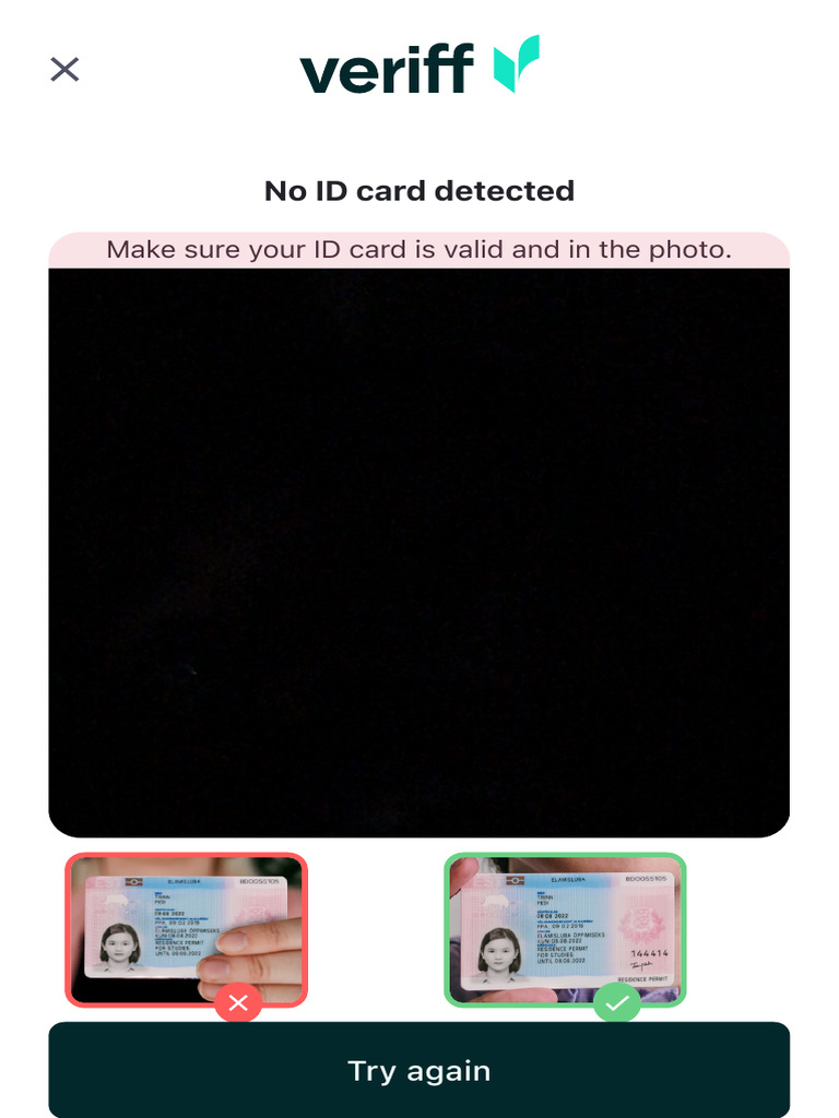 Photo - Photo Side of Your ID Card - Veriff | PDF