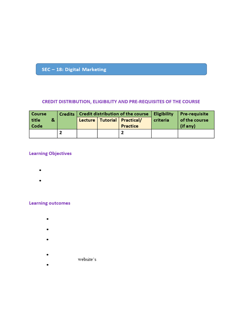 Final Academic SEC Syllabus Semester II | PDF | Honey Bee | Beekeeping