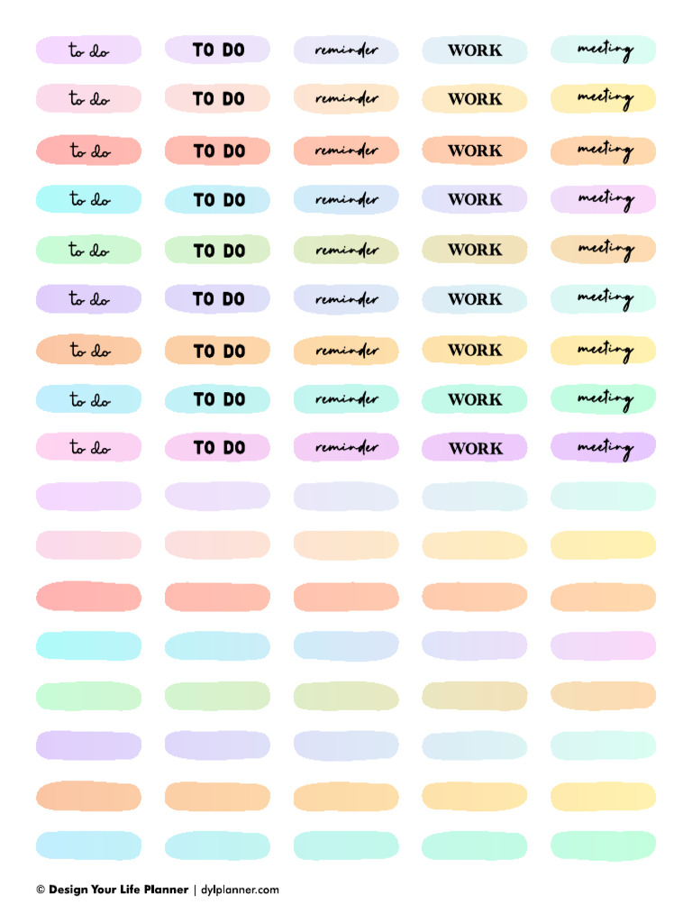 Stickers Headers | PDF