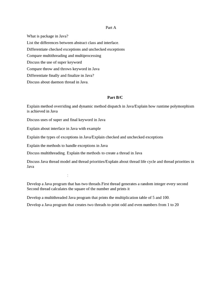OOPS Important Ques | PDF