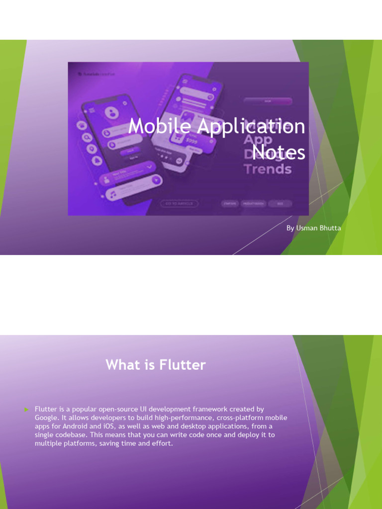1.Slide Flutter | PDF | Computing | Software