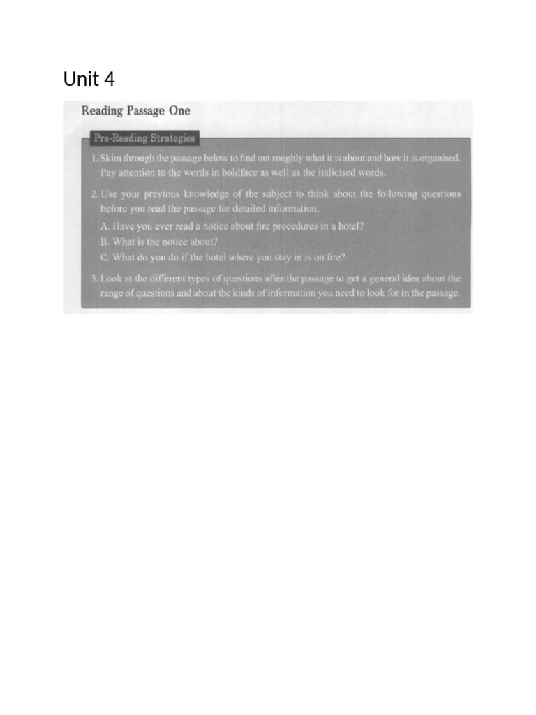Unit 4 Reading | PDF