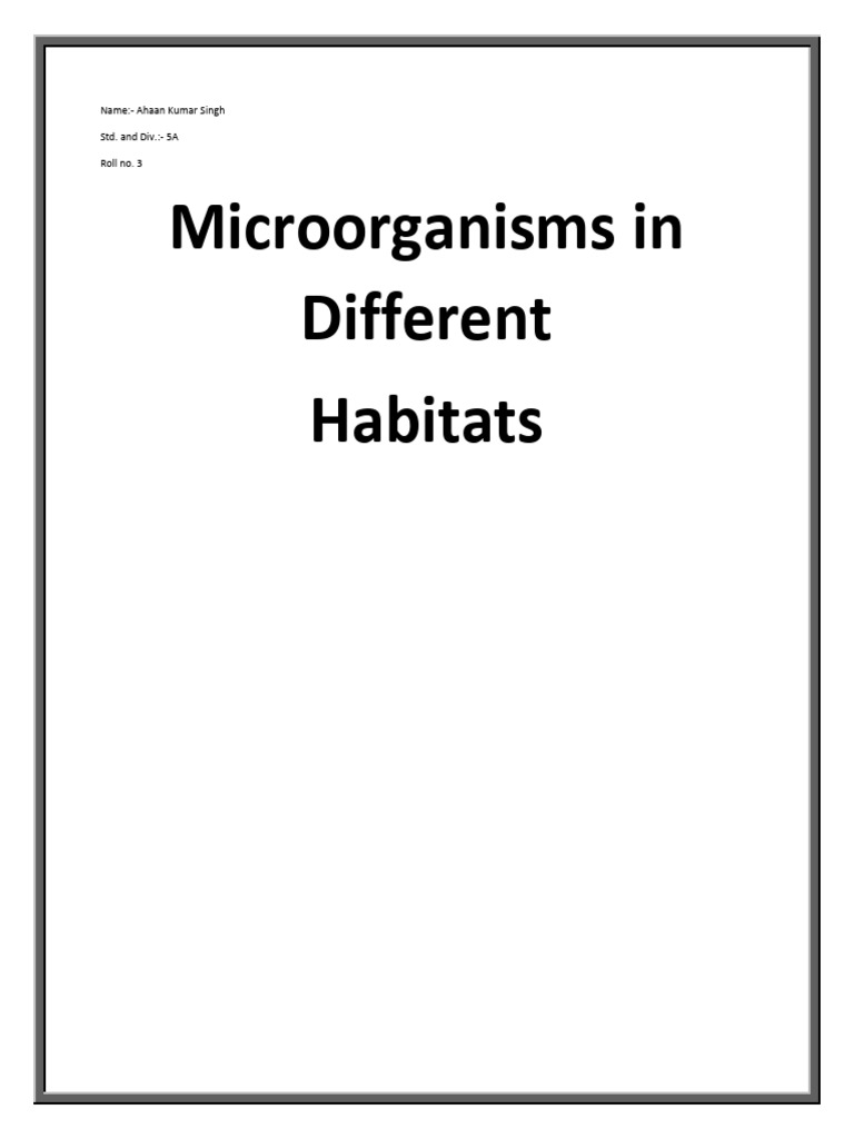 Micr Organisms | PDF | Microorganism | Soil
