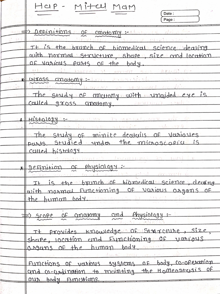 Theory Book Human Anatomy and Physiology (Mittal and Vijay) | PDF