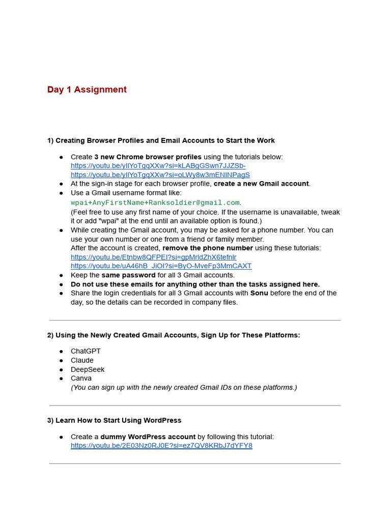Day 1 Assignment | PDF