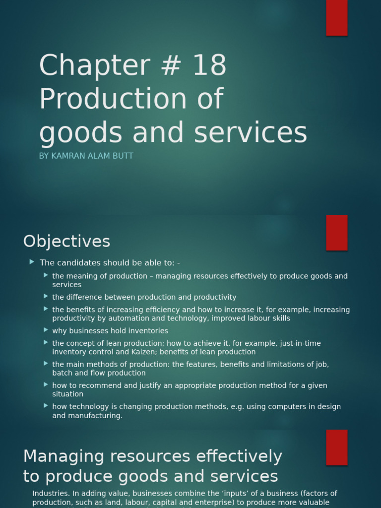 Production Methods and Efficiency Strategies | PDF | Lean Manufacturing ...