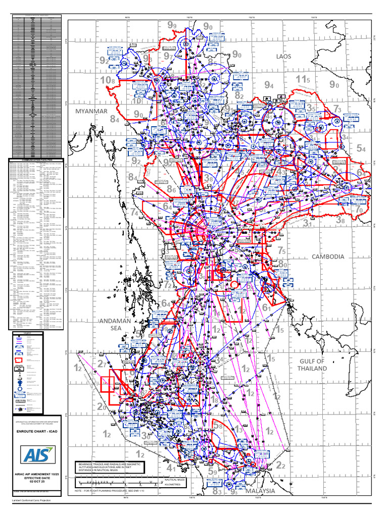 Enroute Chart - Icao: 98°E 100°E 102°E 104°E | PDF