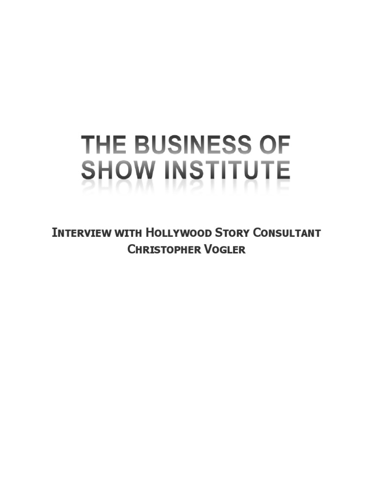 Christopher Vogler Transcript | PDF | Screenplay